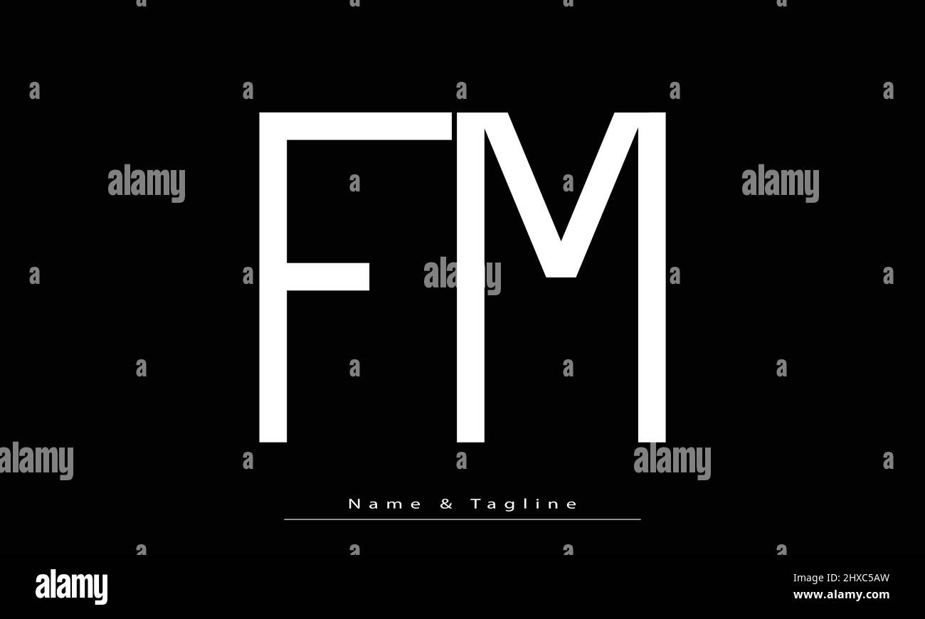 Fm letters Black and White Stock Photos & Images - Alamy