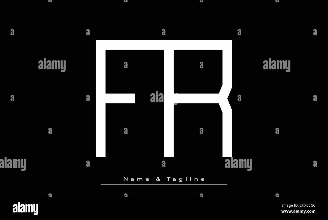 Alphabet letters Initials Monogram logo FR , RF Stock Vector Image ...