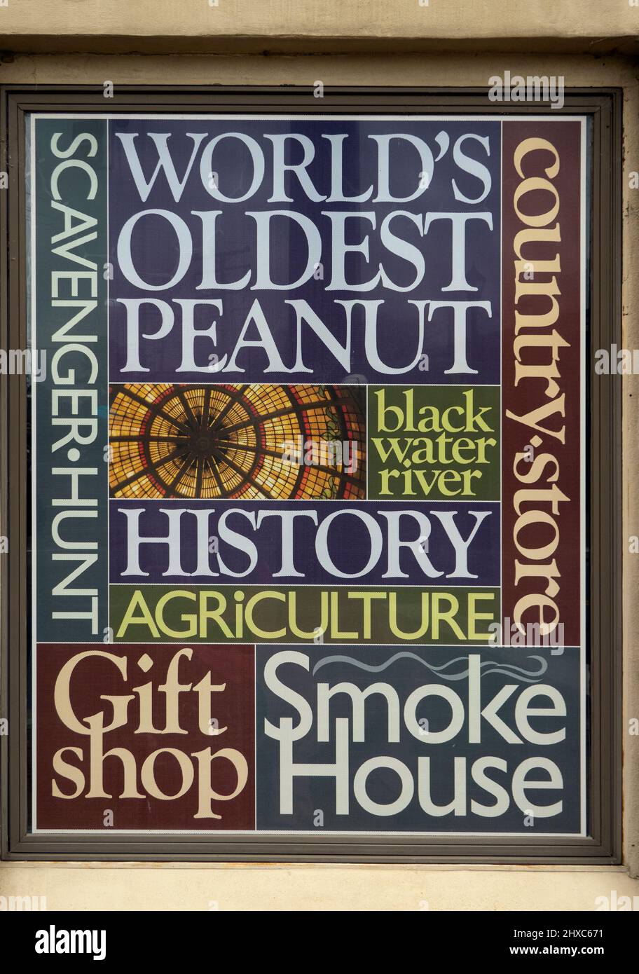 Isle of Wight Country Museum exhibition sign in Virginia Stock Photo ...