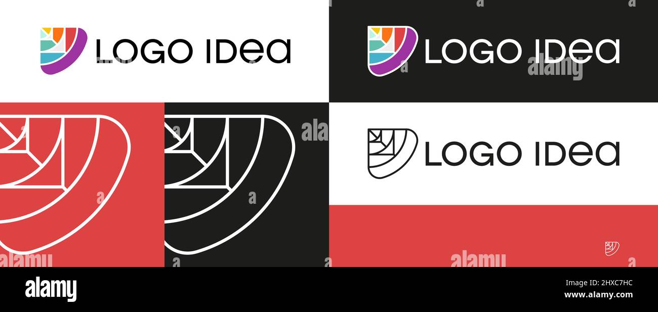 Idea Logo Template Design Vector. idea logotype line vector Stock ...
