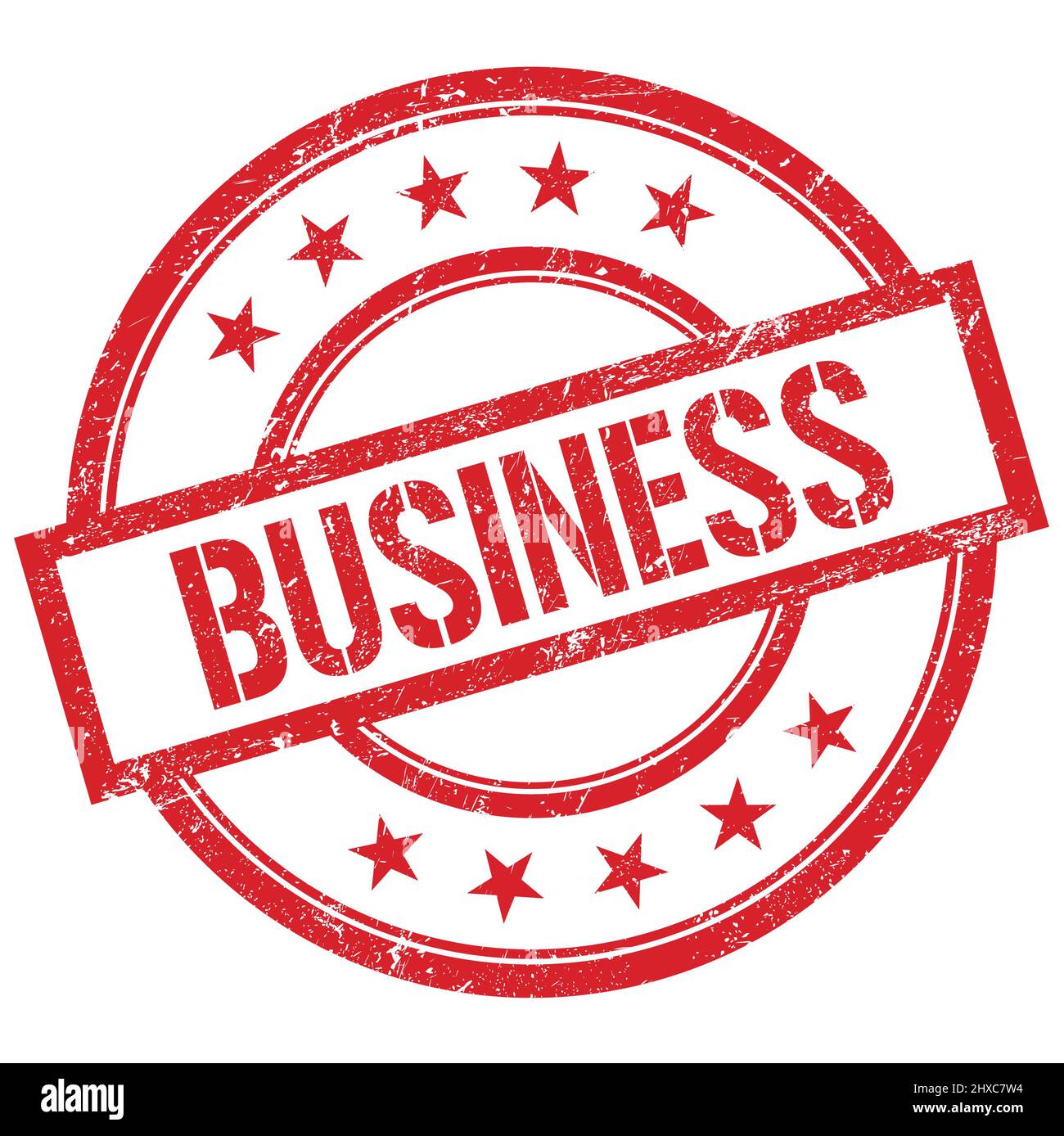 BUSINESS text written on red round vintage rubber stamp Stock Photo - Alamy