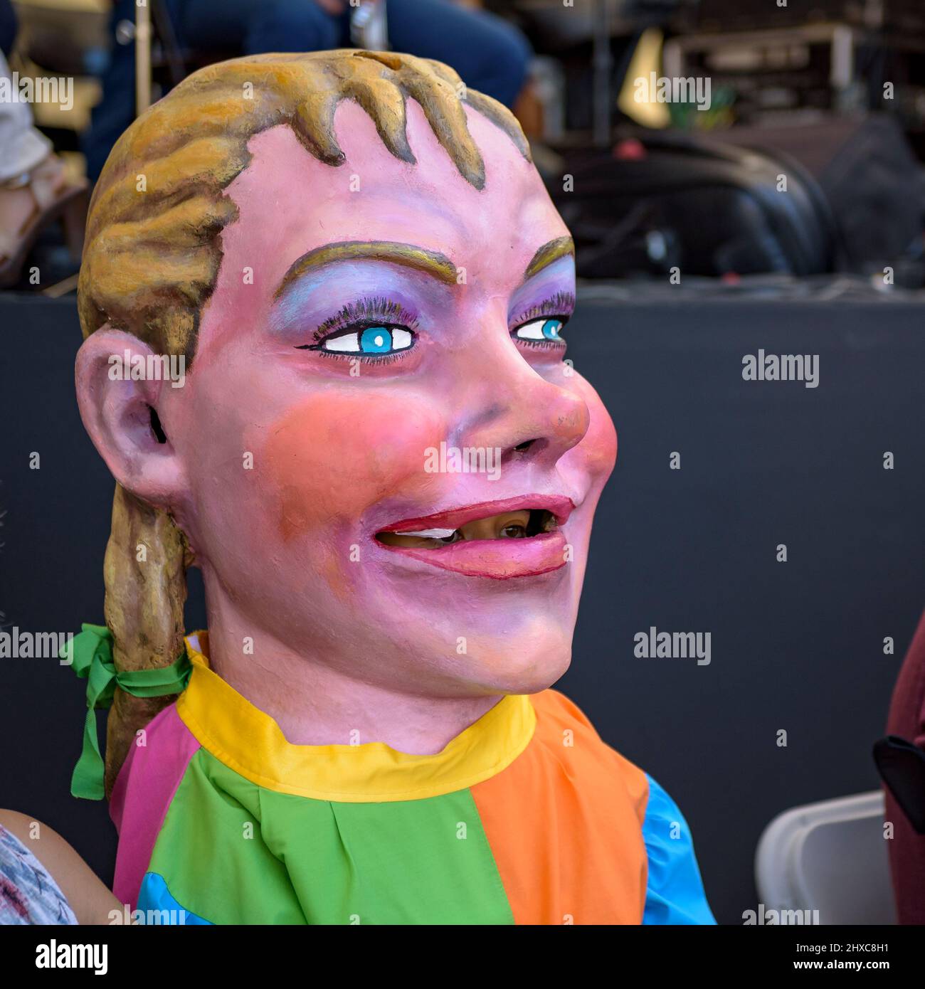 Big heads or oversized heads (nans) of Navàs during the Navàs patronal ...