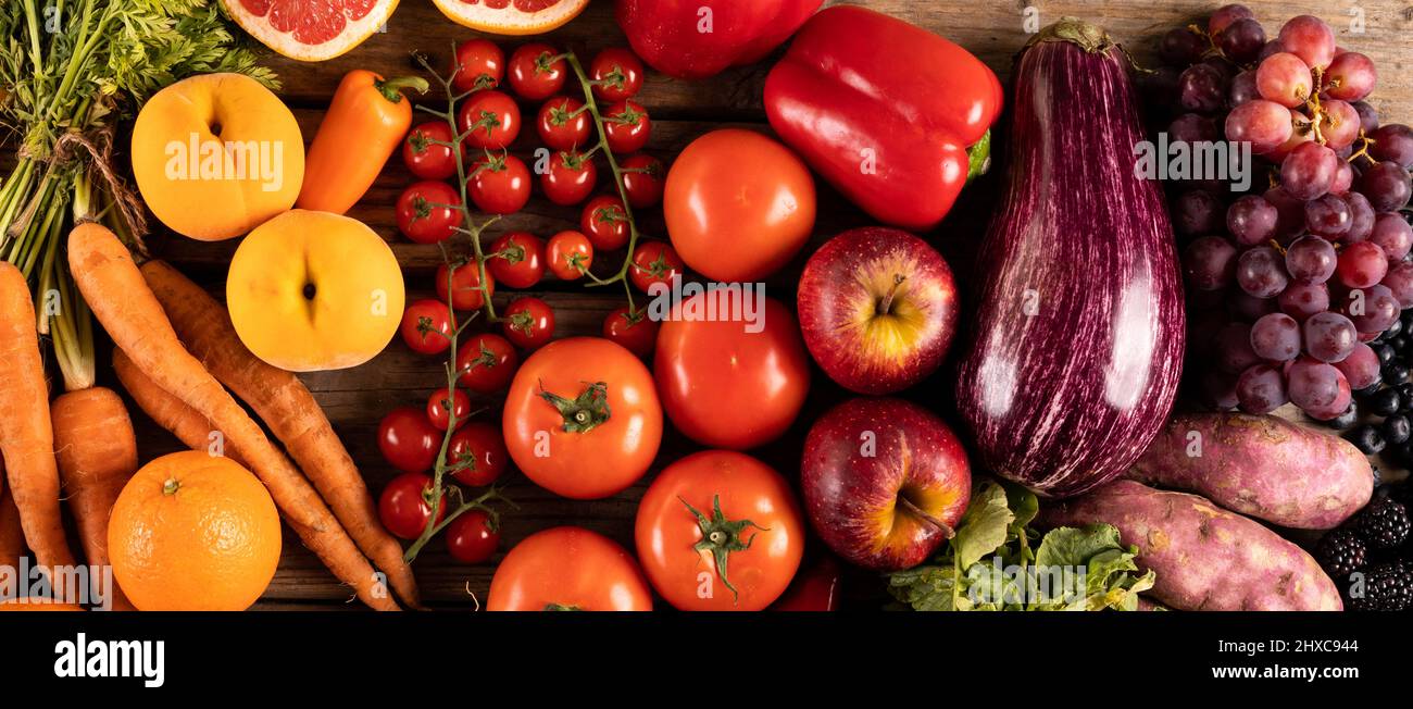 Vegetables panoramic hi-res stock photography and images - Alamy