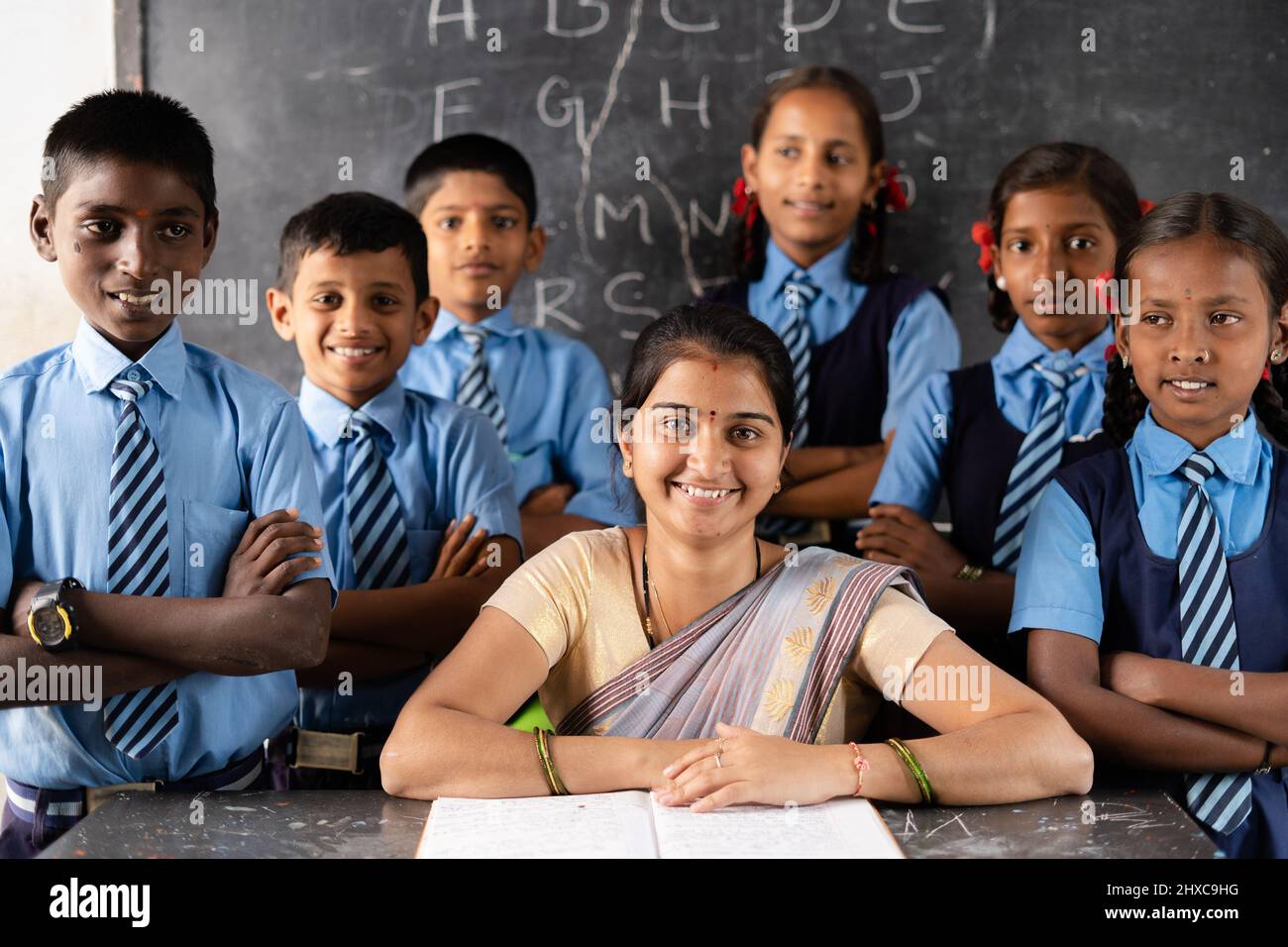 Happy Students In Classroom
