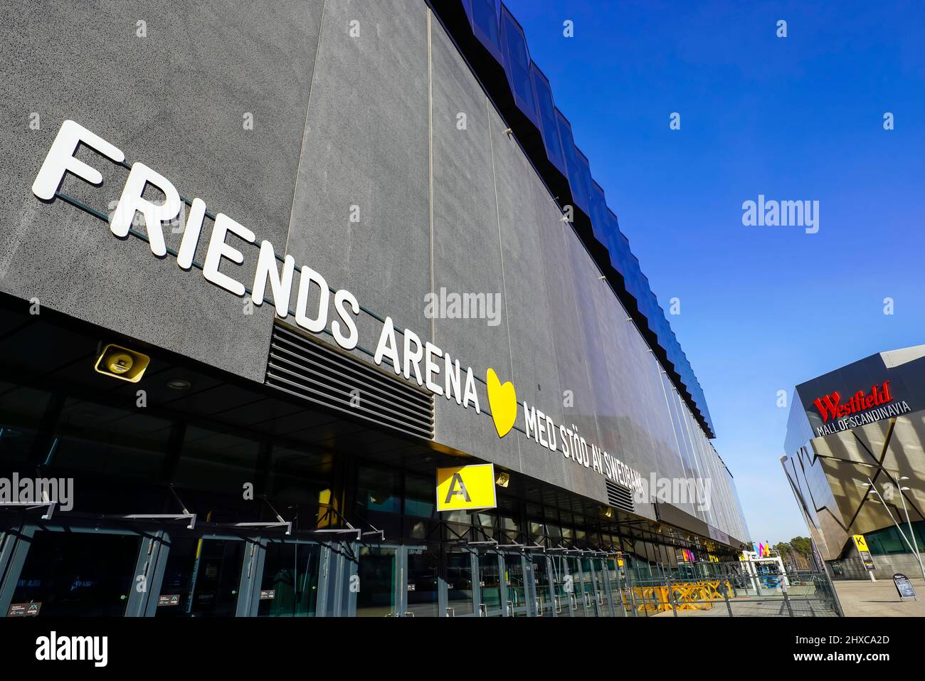Friends Arena and Westfield Mall of Scandinavia, Solna, Stockholm ...
