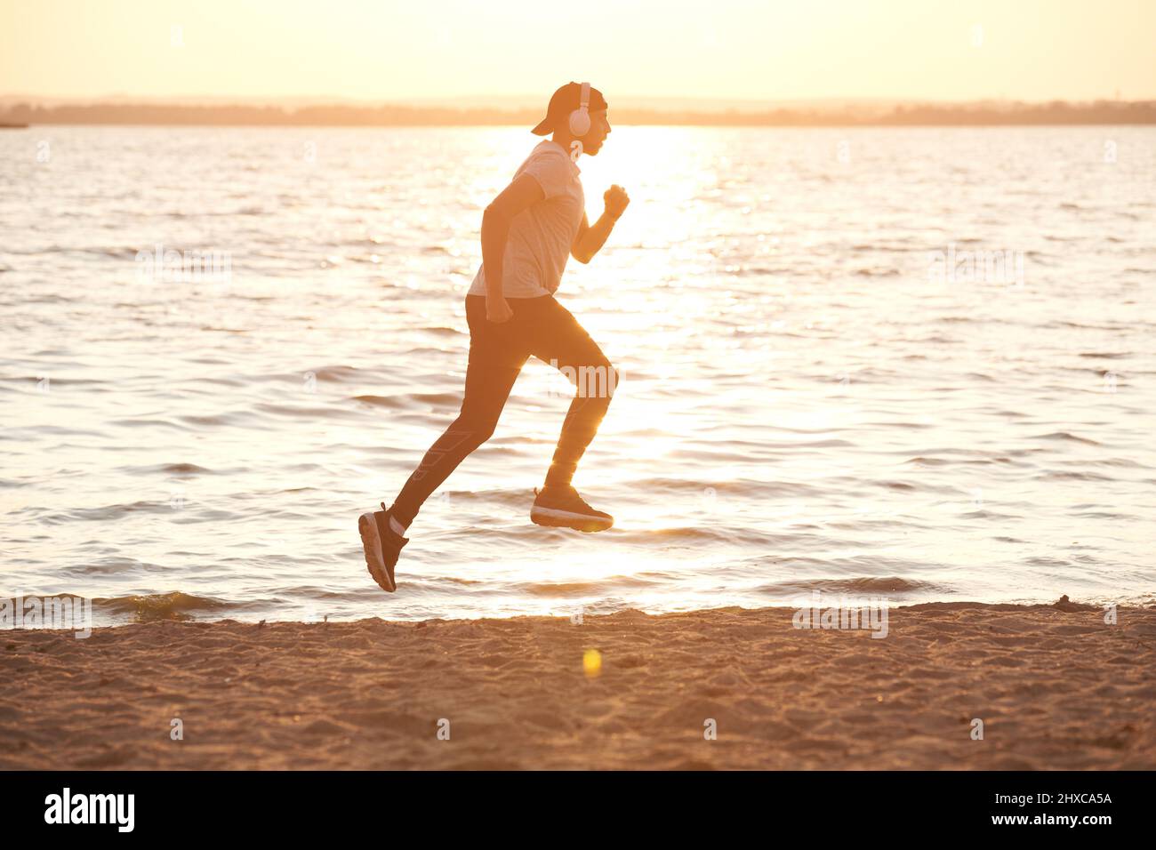 Man practicing running on water hi-res stock photography and images - Alamy