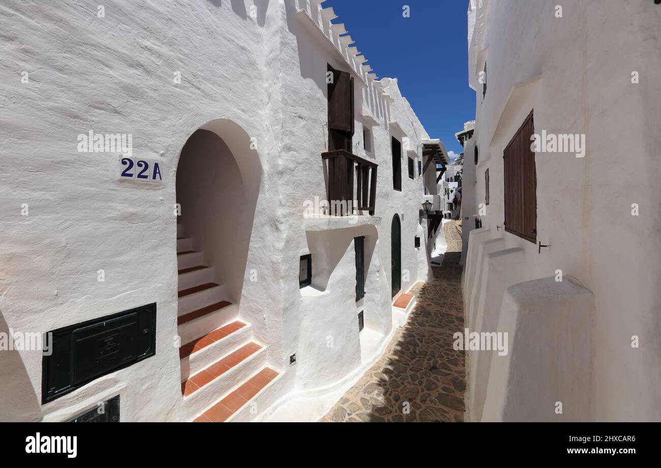 This is the town called Binibeca Viejo, Menorca, Ballearic islands ...