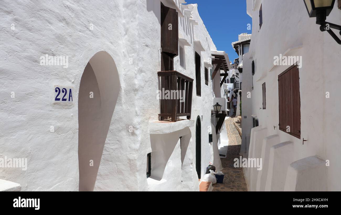 This is the town called Binibeca Viejo, Menorca, Ballearic islands ...