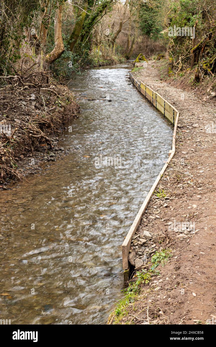 Environmental project to restore the eroded bank and public footpath of ...