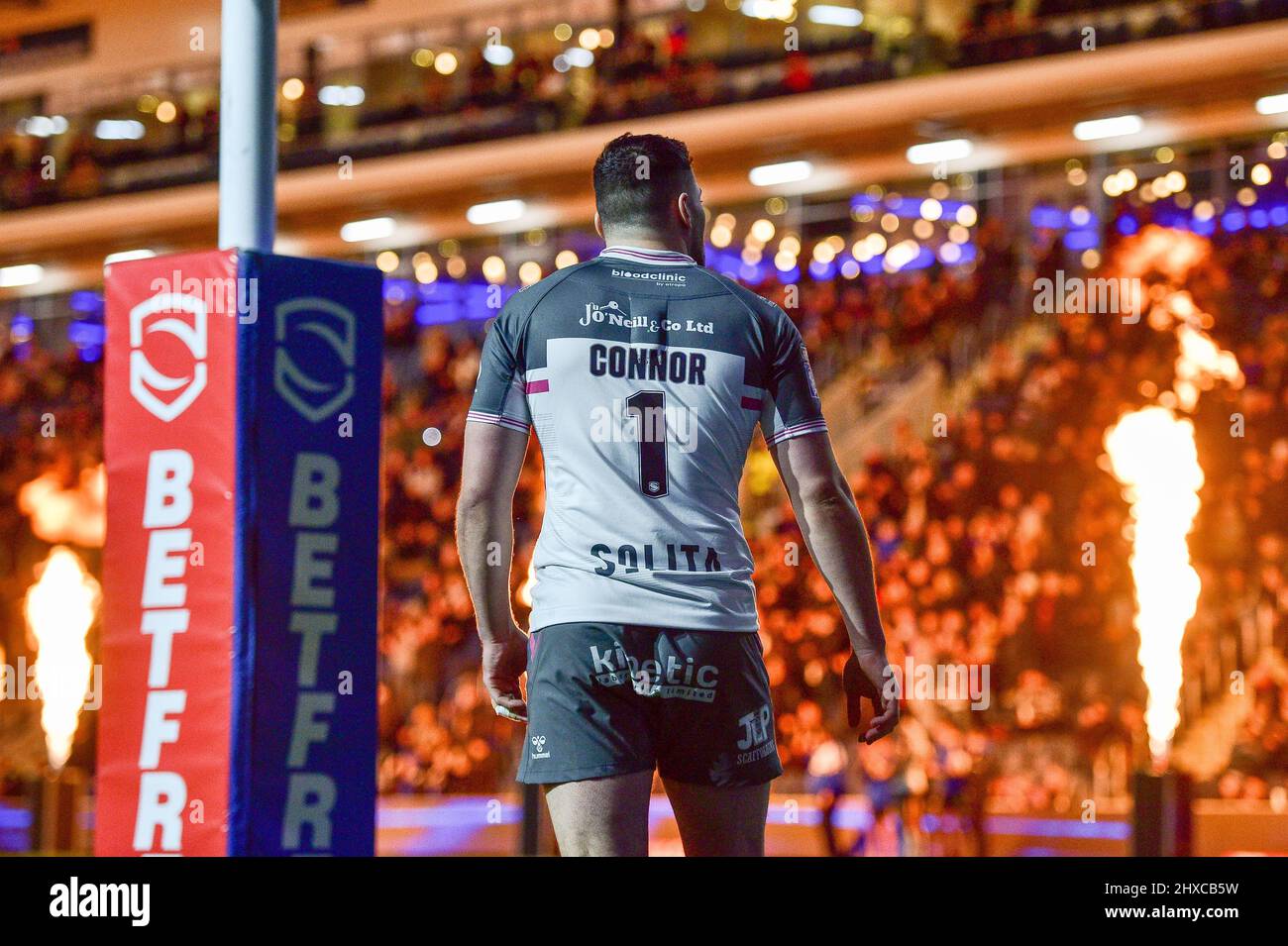 Leeds, England - 10th March 2022 - Jake Connor (1) of Hull FC Rugby ...