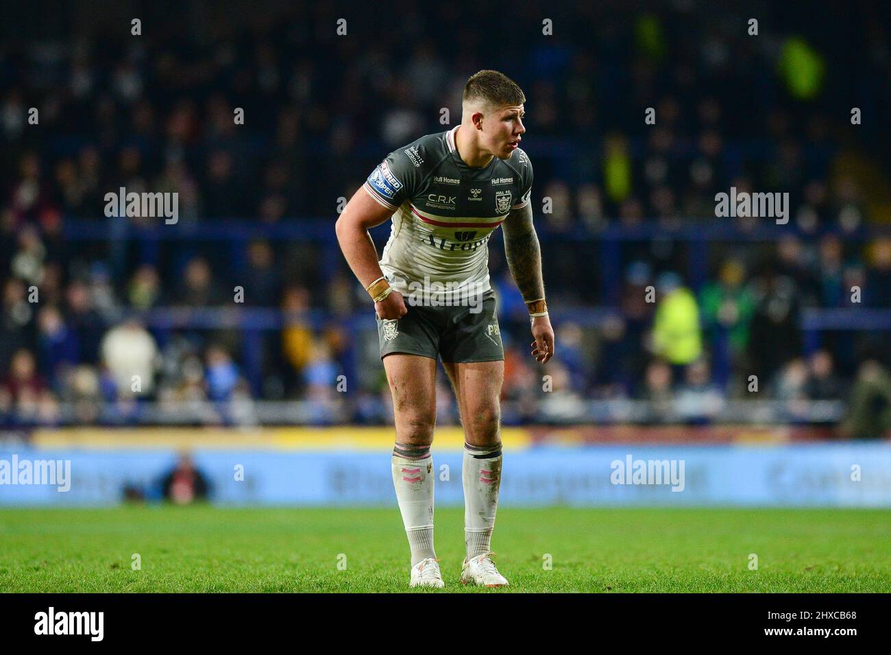 Leeds, England - 10th March 2022 - Joe Cator (15) of Hull FC during the ...