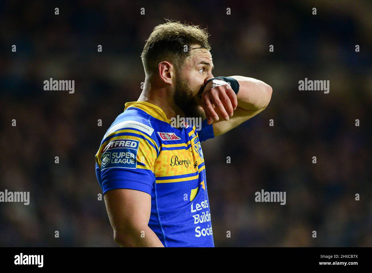 Leeds, England - 10th March 2022 - Blake Austin (6) of Leeds Rhinos ...