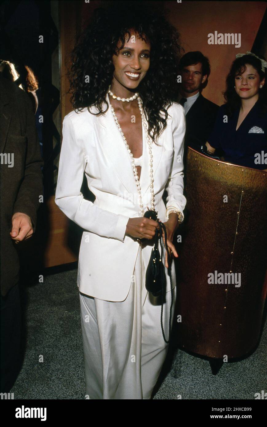 Iman May 1990 Credit: Ralph Dominguez/MediaPunch Stock Photo - Alamy