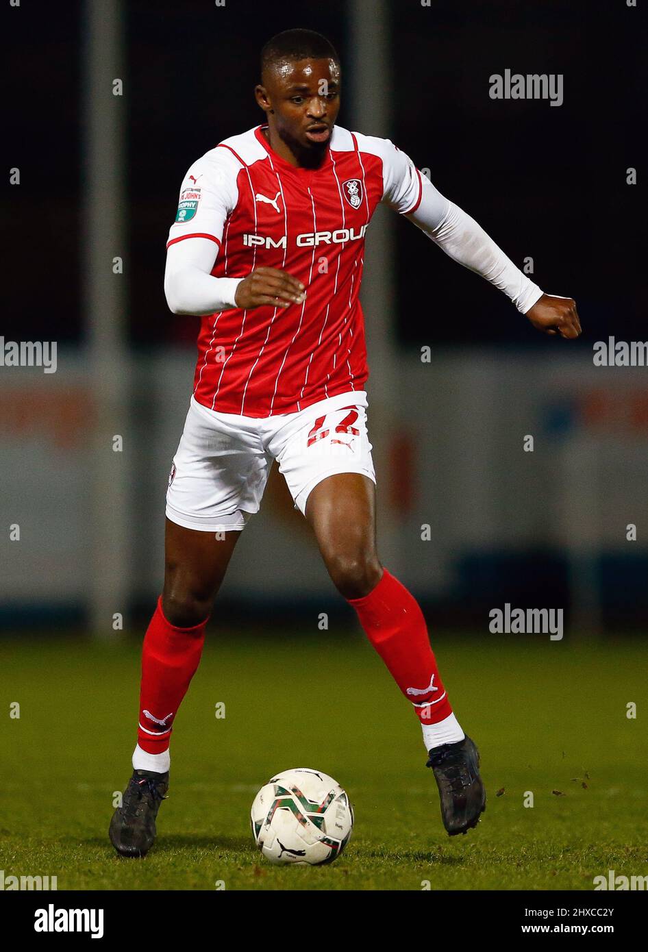 Rotherham United's Hakeem Odoffin in action during the Papa John's ...