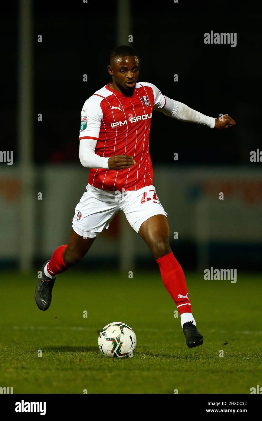 Rotherham United's Hakeem Odoffin in action during the Papa John's ...
