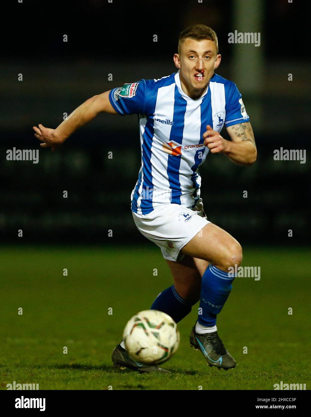 Hartlepool United's David Ferguson in action during the Papa John's ...