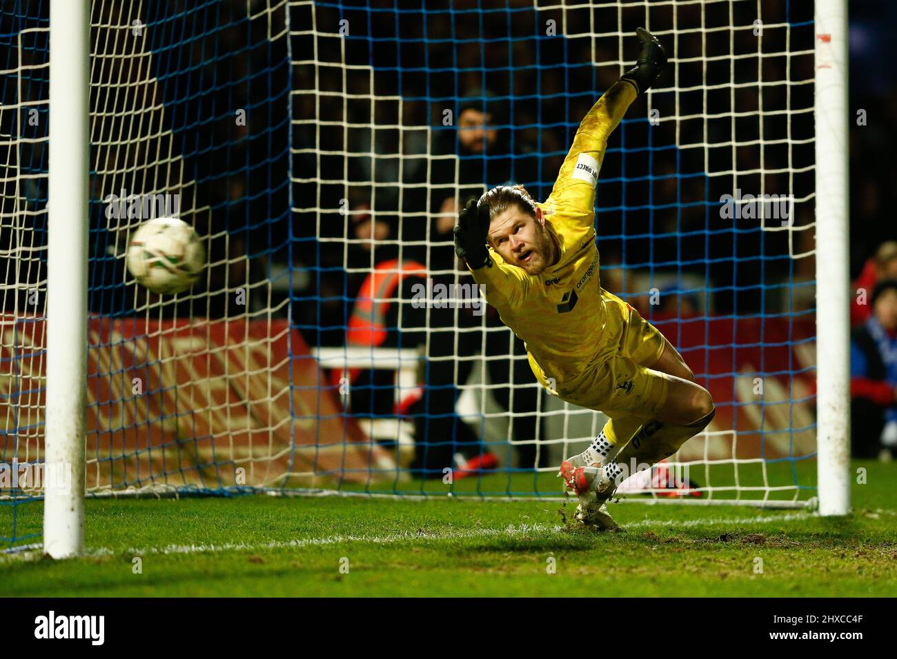 Hartlepool United's Ben Killip in action during the Papa John's Trophy ...