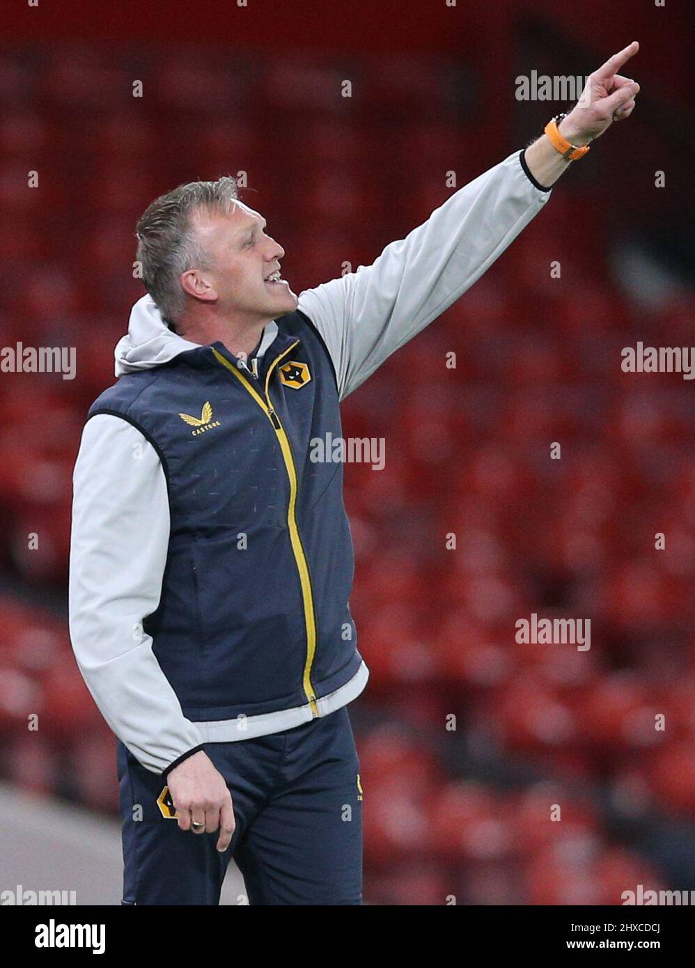 Wolverhampton Wanderers' manager Steve Davis during the FA Youth Cup ...