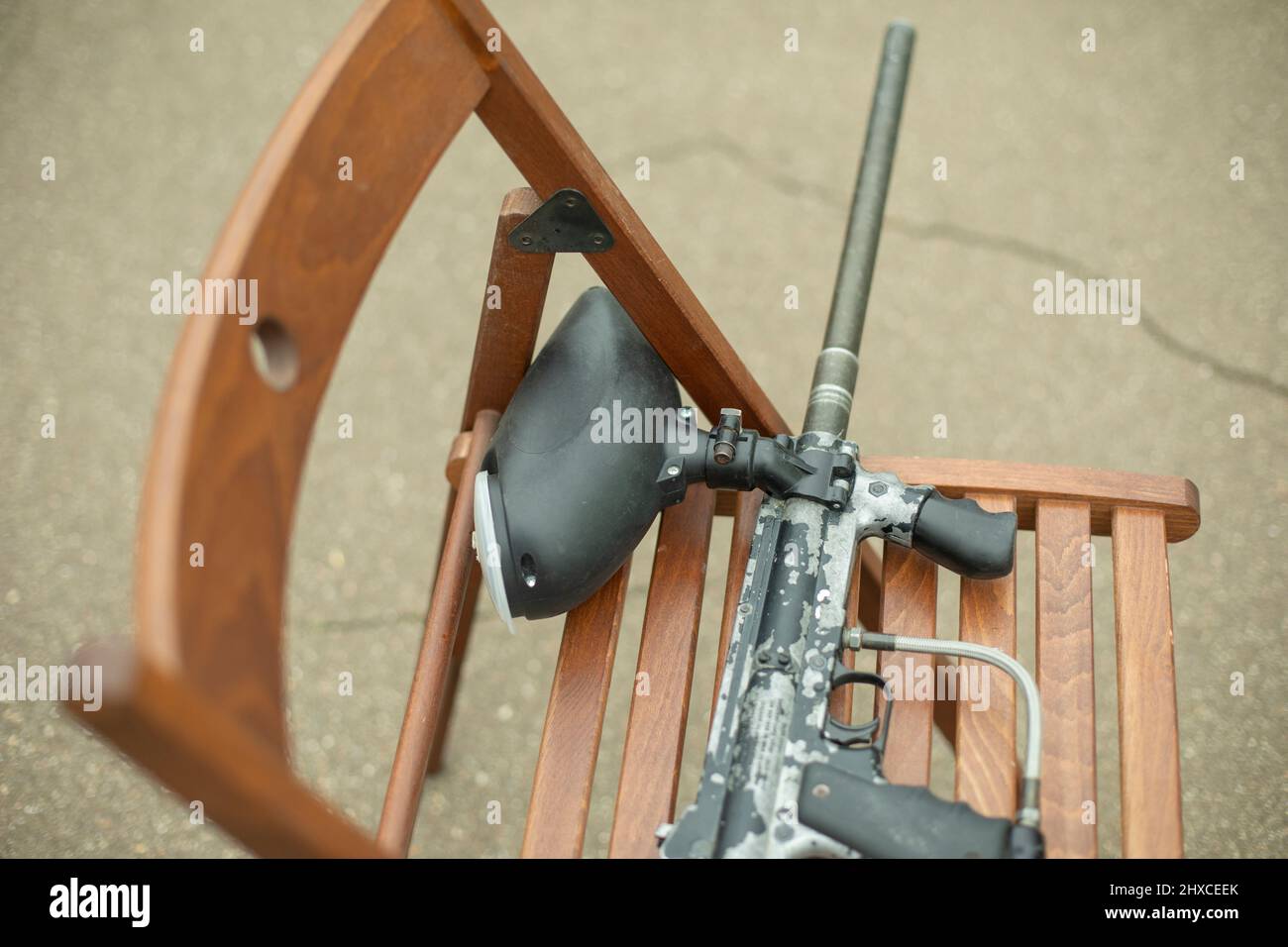 Sports equipment for arrows. Training is armed with paint. Details of ...