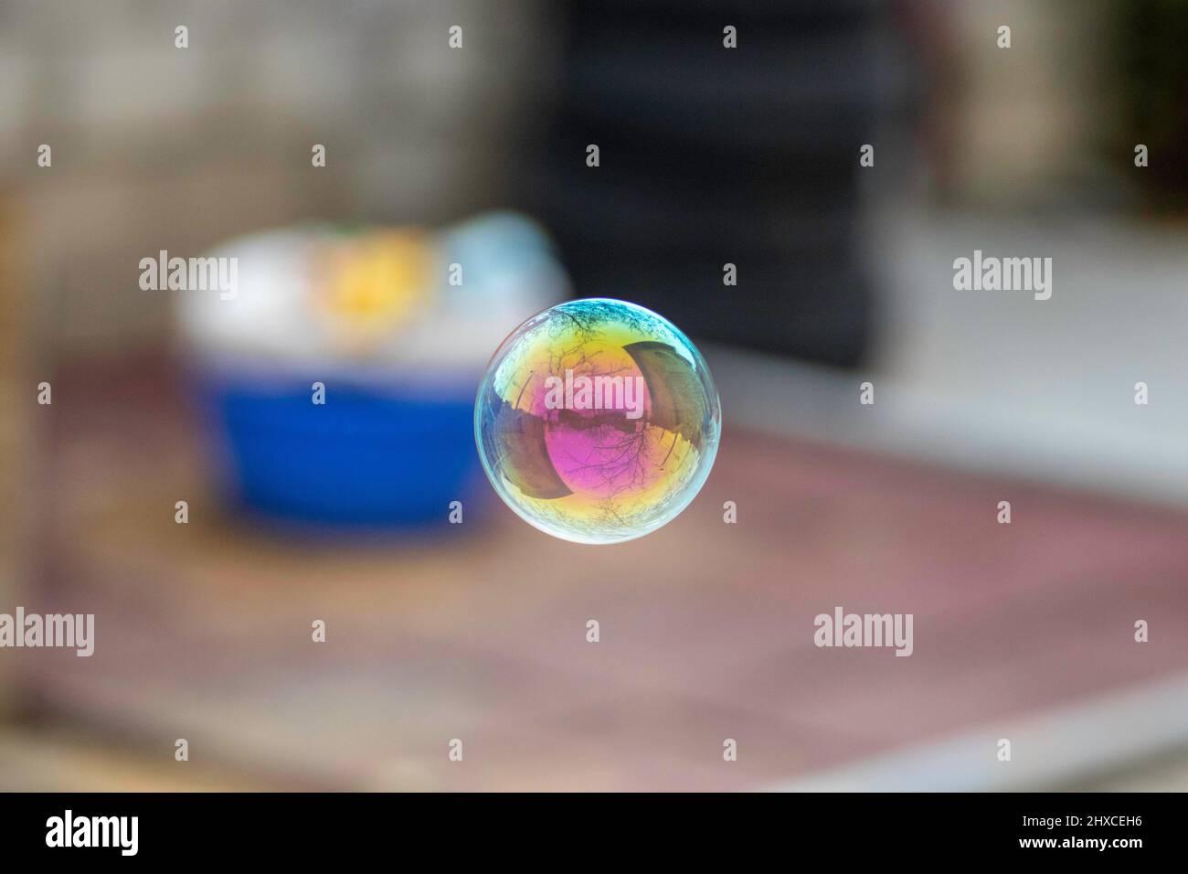soap bubbles, beautiful colored bubbles Stock Photo - Alamy