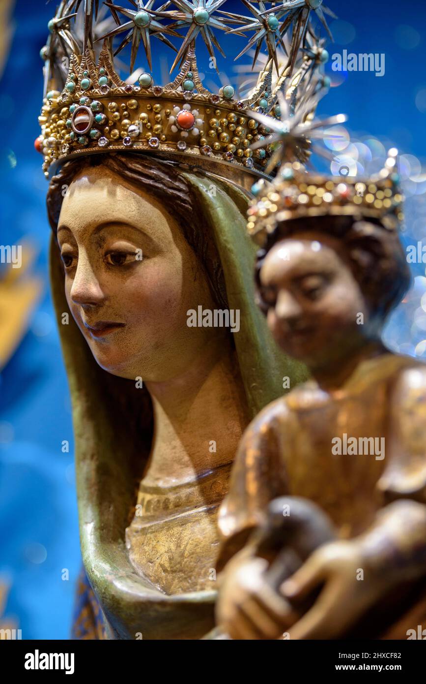 Candelmas Virgin in the Sant Joan church of Valls during the 2022 (2021 ...
