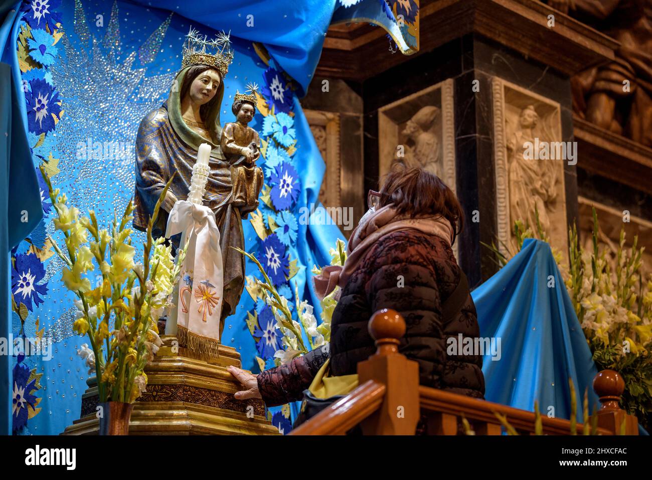 Candelmas Virgin in the Sant Joan church of Valls during the 2022 (2021 ...