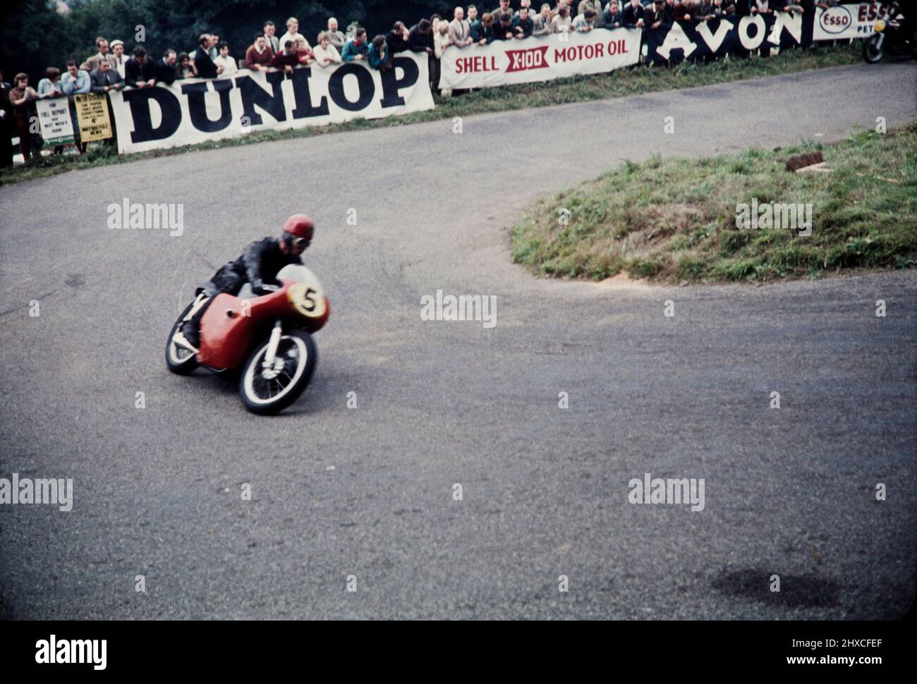 Motor sidecar-racing circuit and motorcycle racing circa 1960 United ...