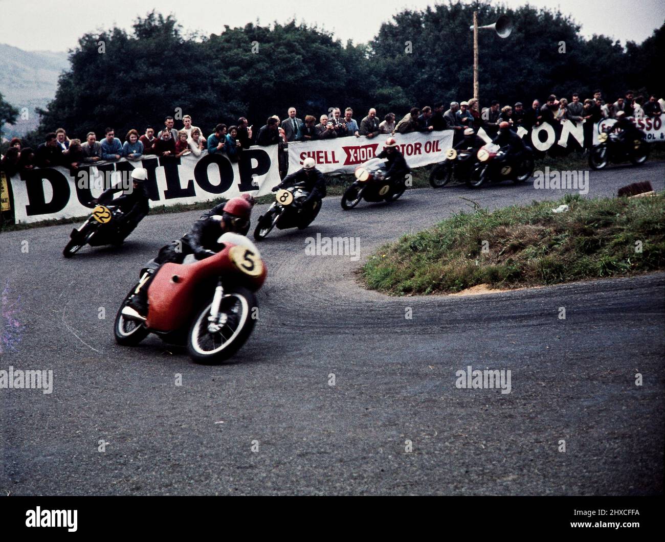 Motor sidecar-racing circuit and motorcycle racing circa 1960 United ...