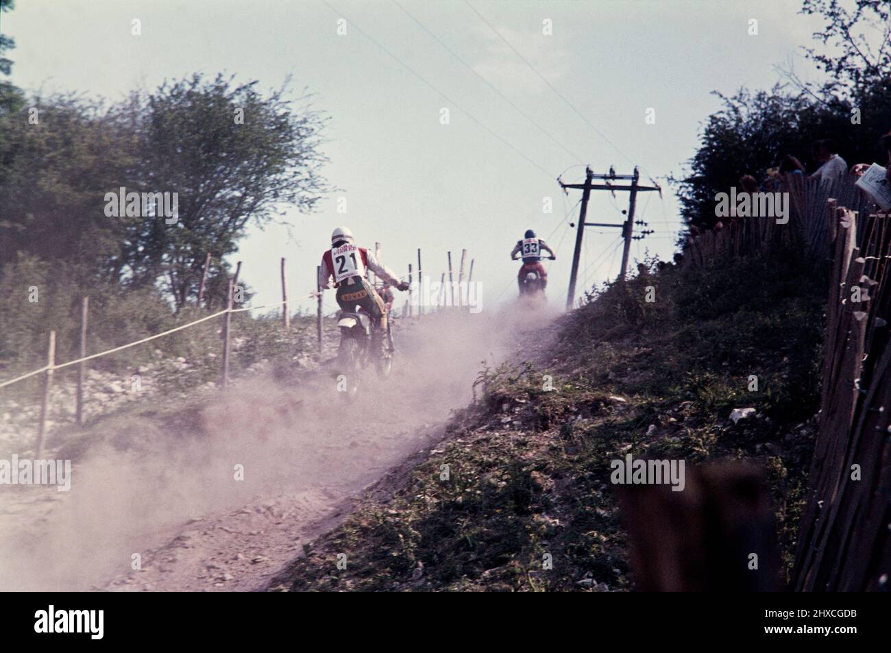 Motor sidecar-racing circuit and motorcycle racing circa 1960 United ...
