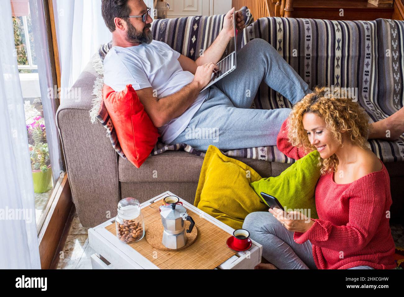 Happy living hi-res stock photography and images - Alamy