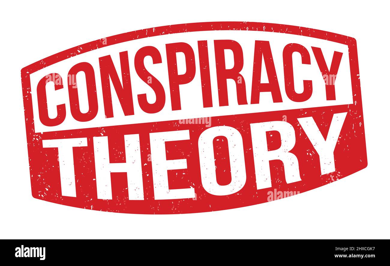 Conspiracy theory grunge rubber stamp on white background, vector ...