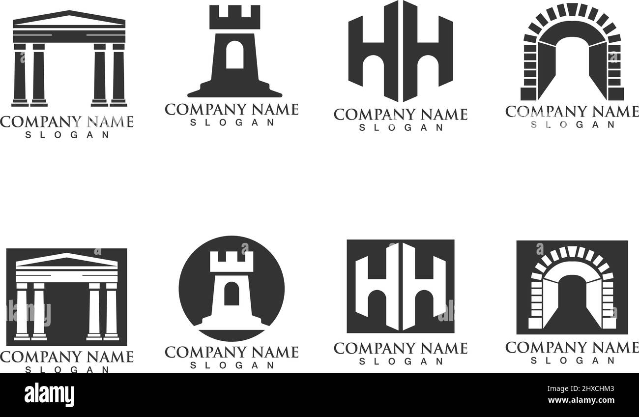 Fortress logo Black and White Stock Photos & Images - Alamy