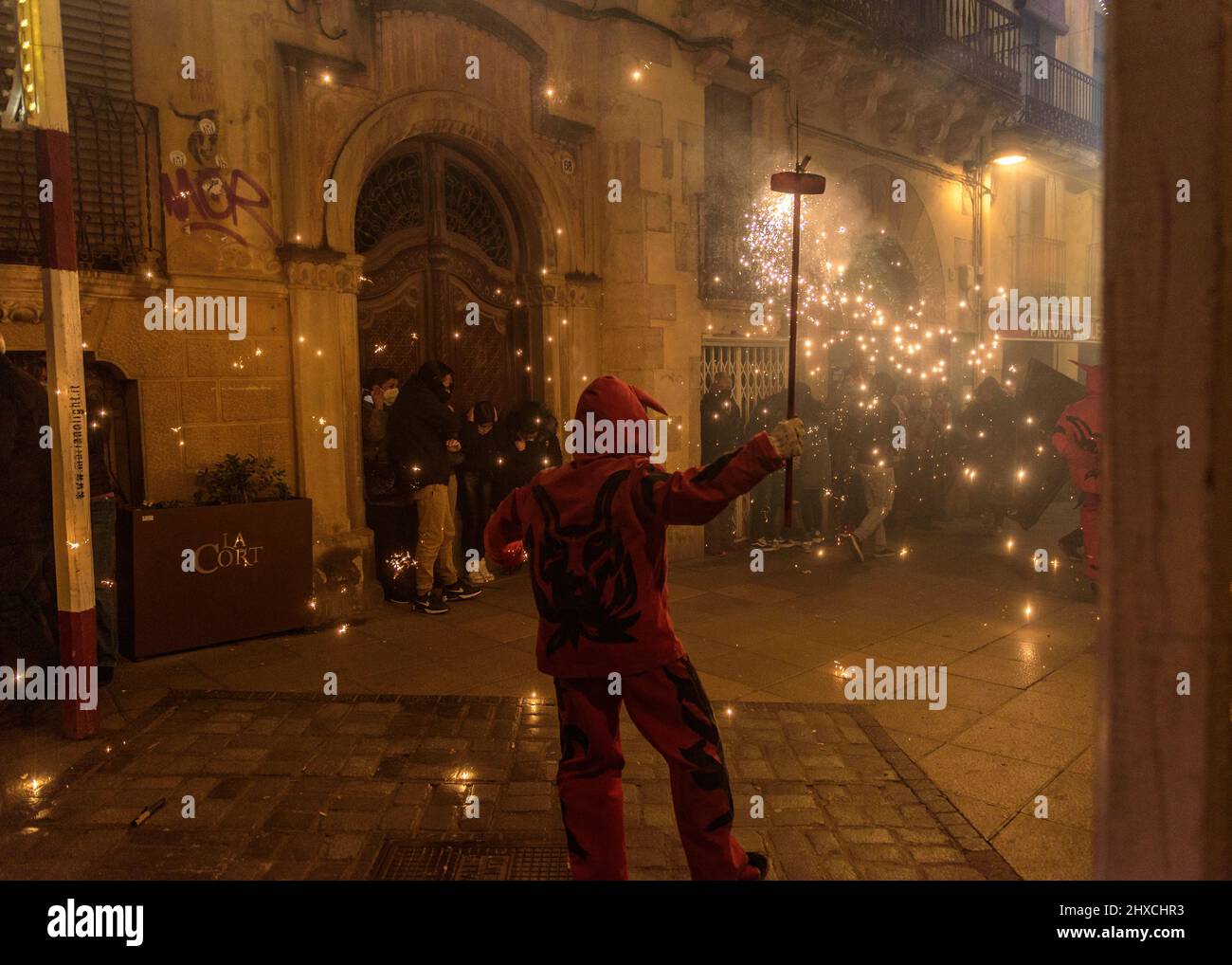 The Valls Devils in the Procession of the 2022 Valls Decennial Festival ...