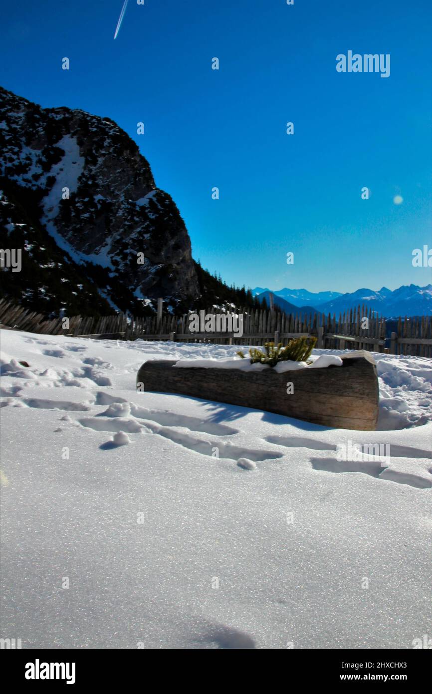 Alpine trough winter hi-res stock photography and images - Alamy