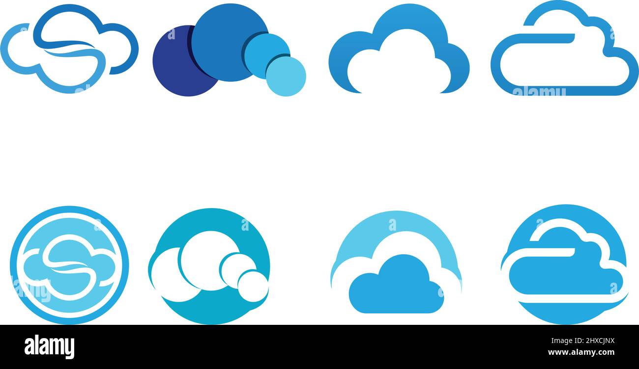 Cloud Logo And Symbol Icon template vector icon illustration Stock ...
