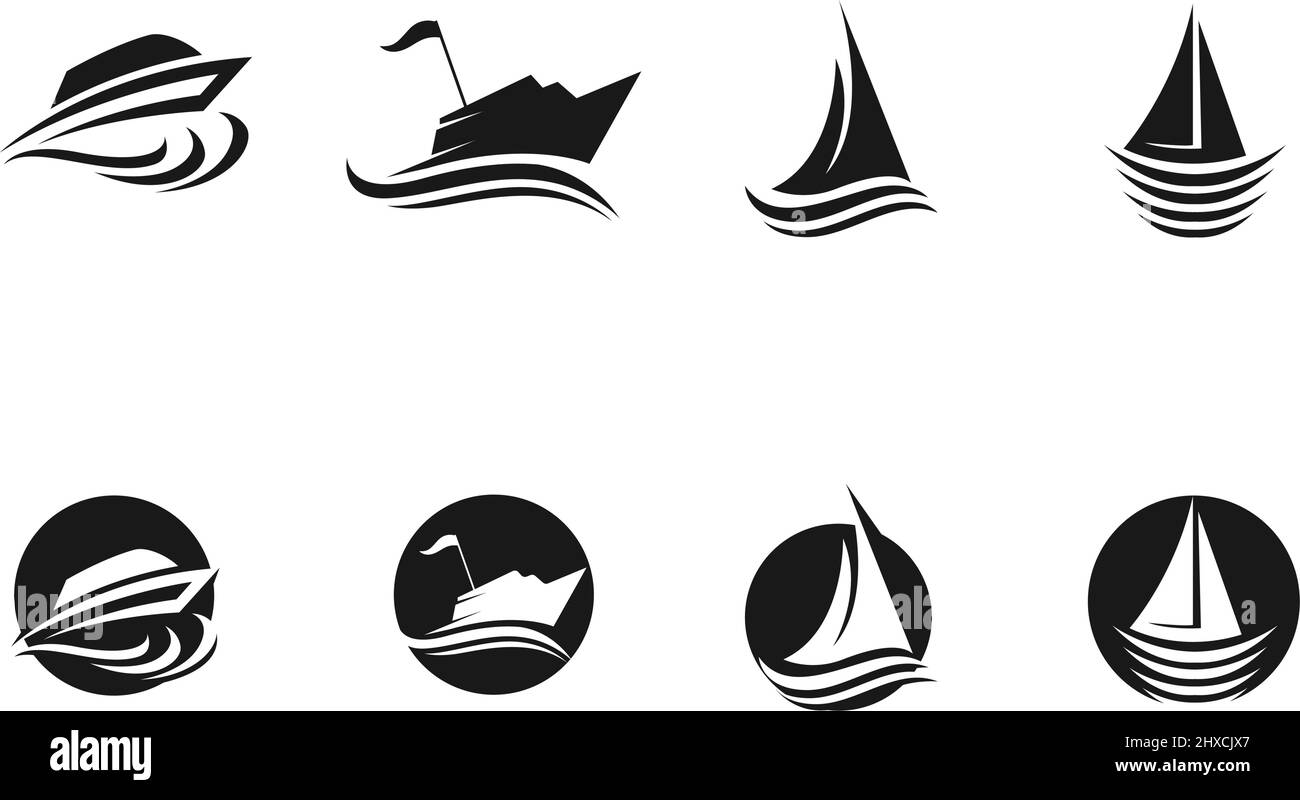 Boat Ship Logo And Symbol icon Vector Stock Vector Image & Art - Alamy