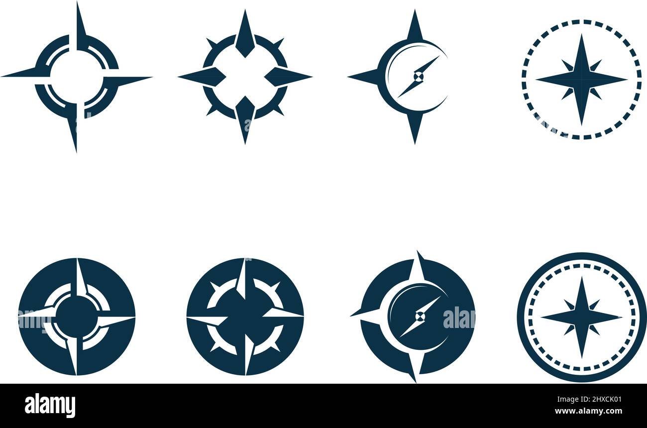 Compass Logo And Symbol icon Vector Stock Vector Image & Art - Alamy