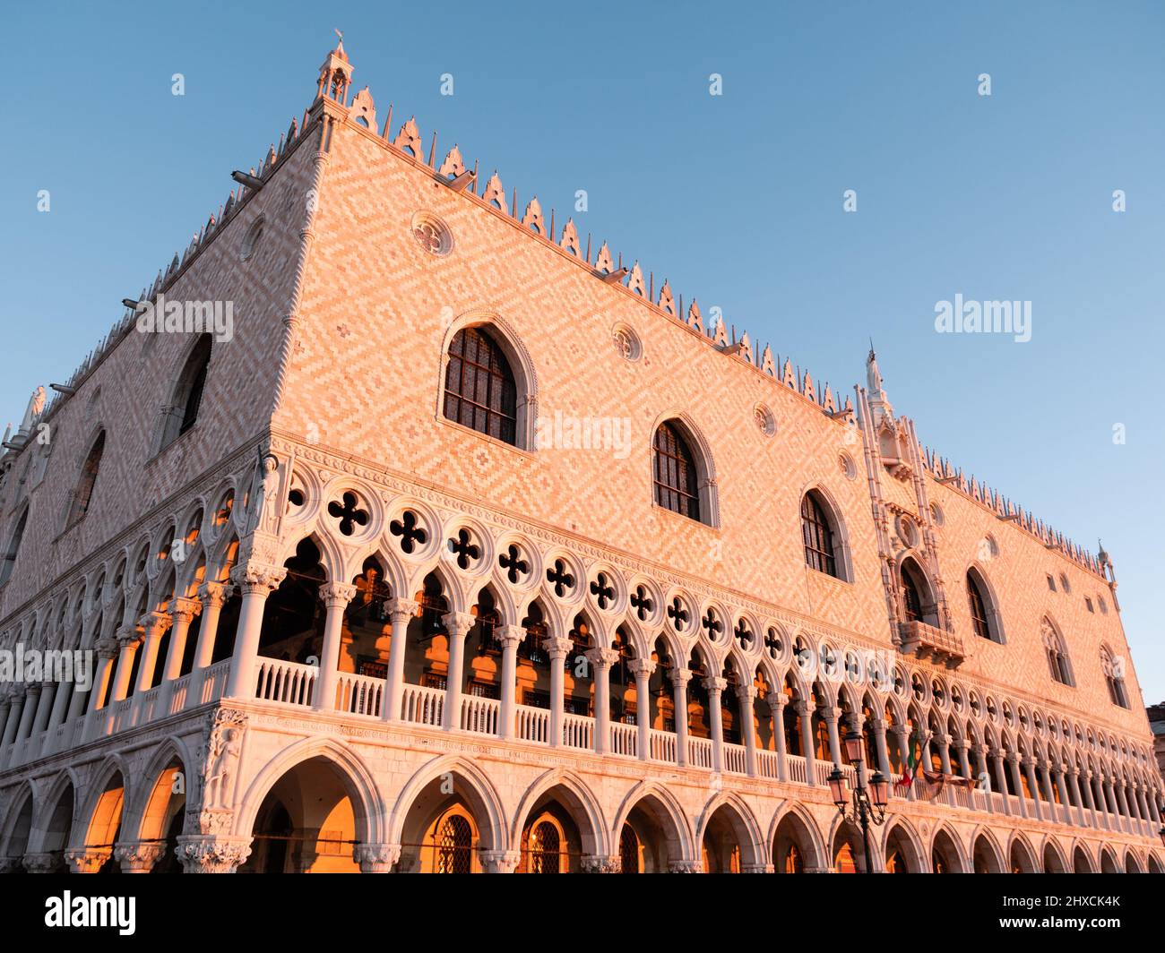 Doge's Palace or Palazzo Ducale in Venice, Italy, Exterior Facade Stock ...