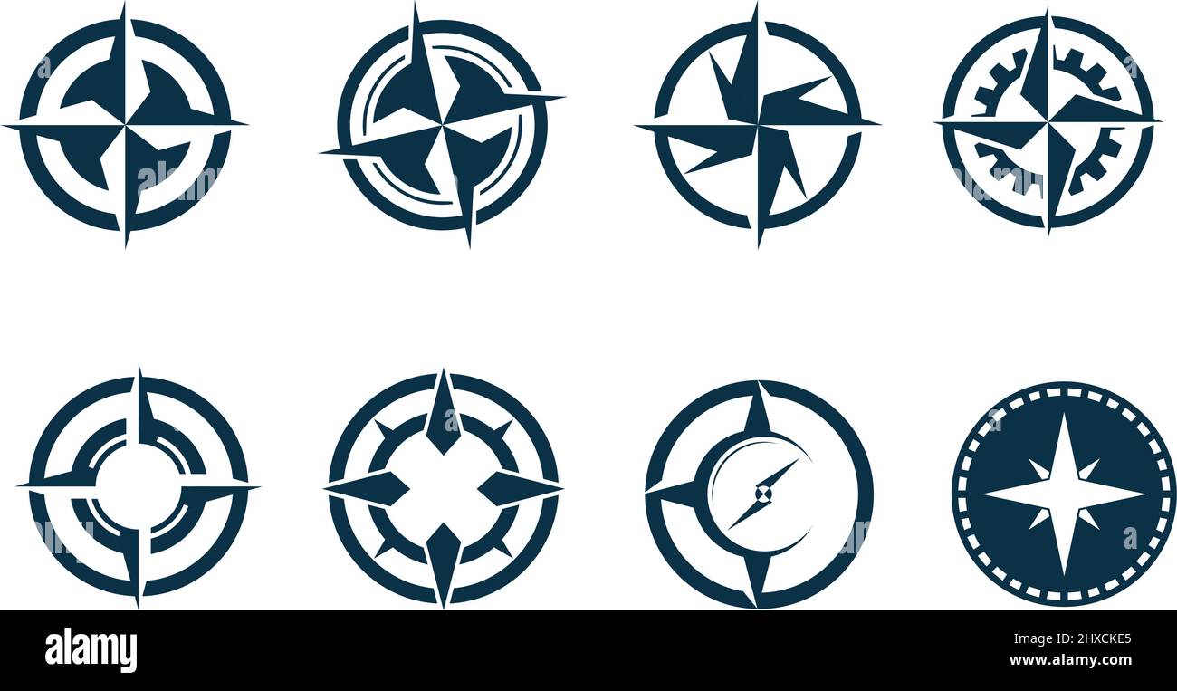 Compass Logo And Symbol icon Vector Stock Vector Image & Art - Alamy