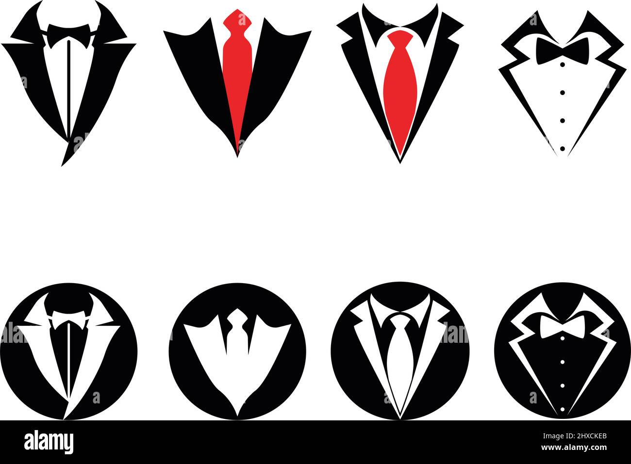 Tuxedo Logo And Symbol icon Vector Stock Vector Image & Art - Alamy