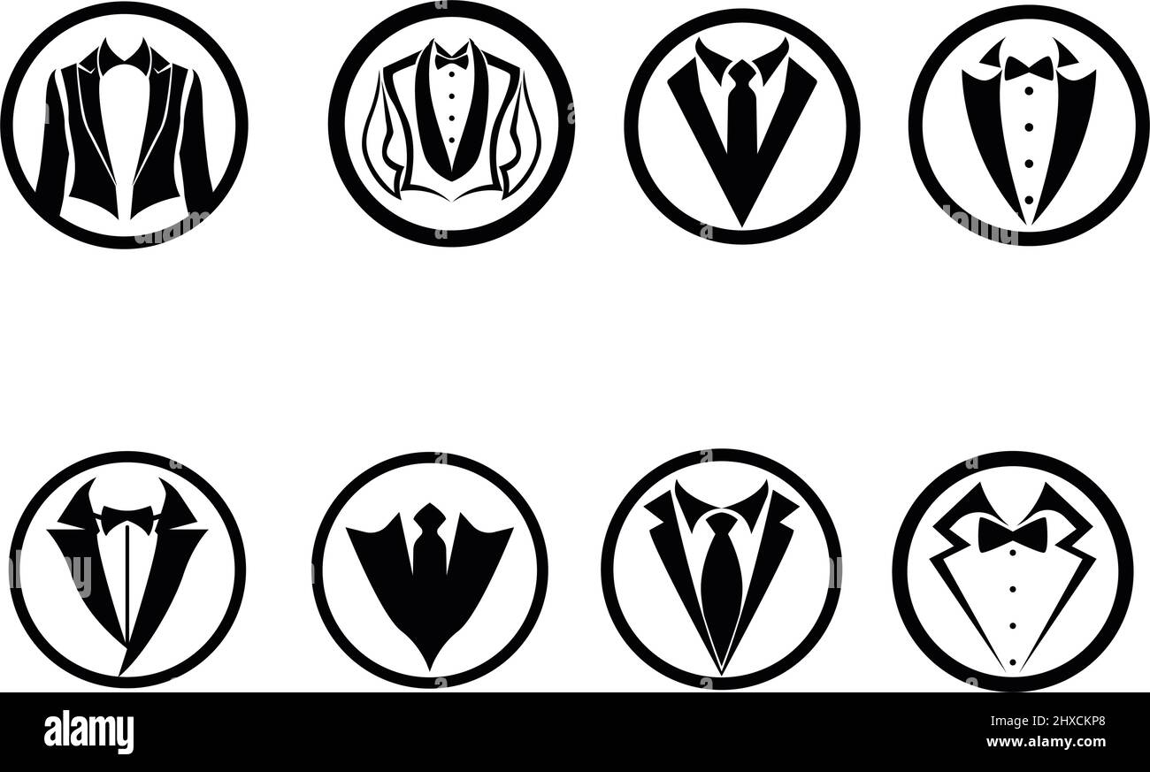 Tuxedo Logo And Symbol icon Vector Stock Vector Image & Art - Alamy
