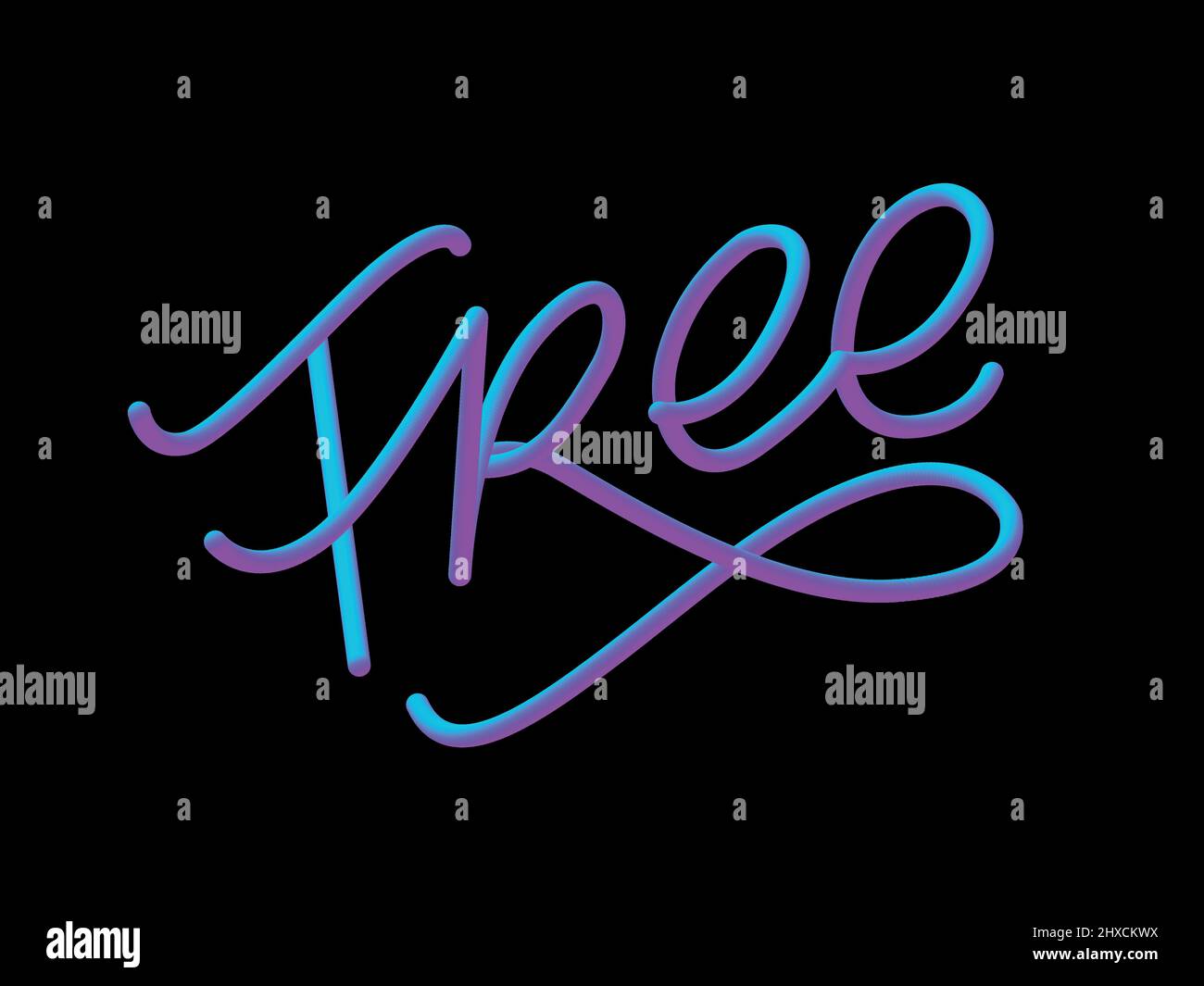 Free hand written lettering. Vector calligraphy Stock Vector Image ...