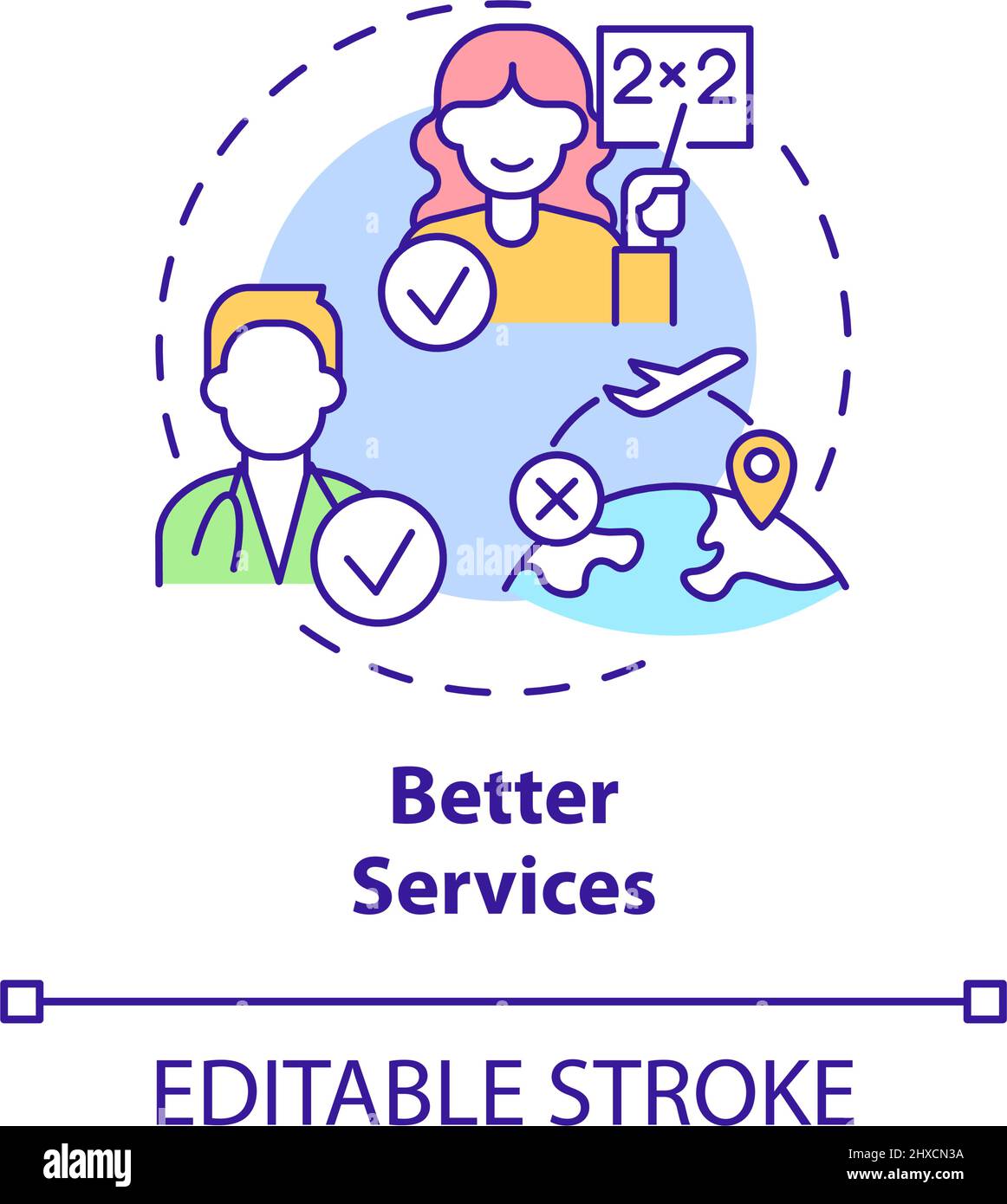 Better services concept icon Stock Vector Image & Art - Alamy