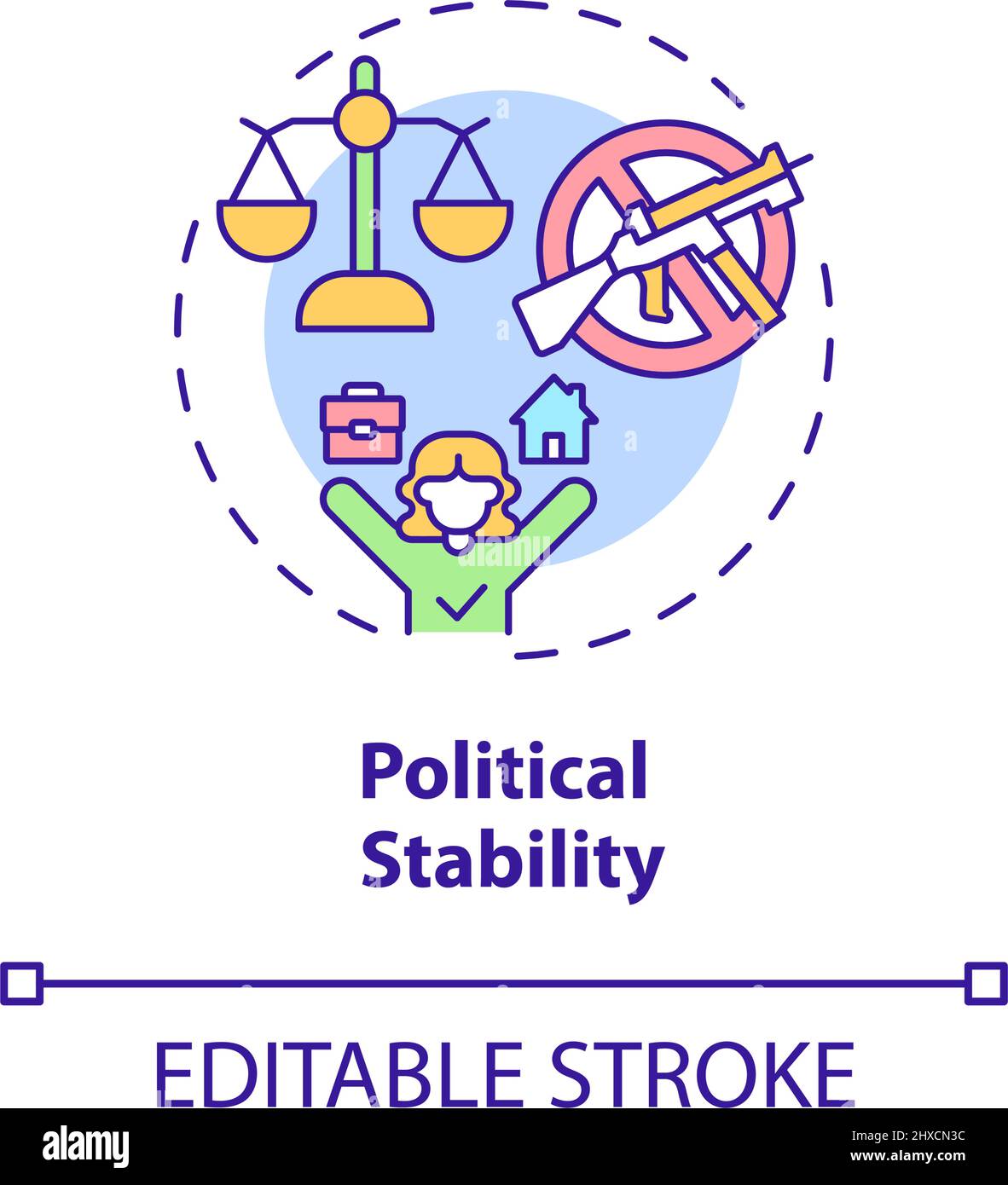 Political stability concept icon Stock Vector Image & Art - Alamy