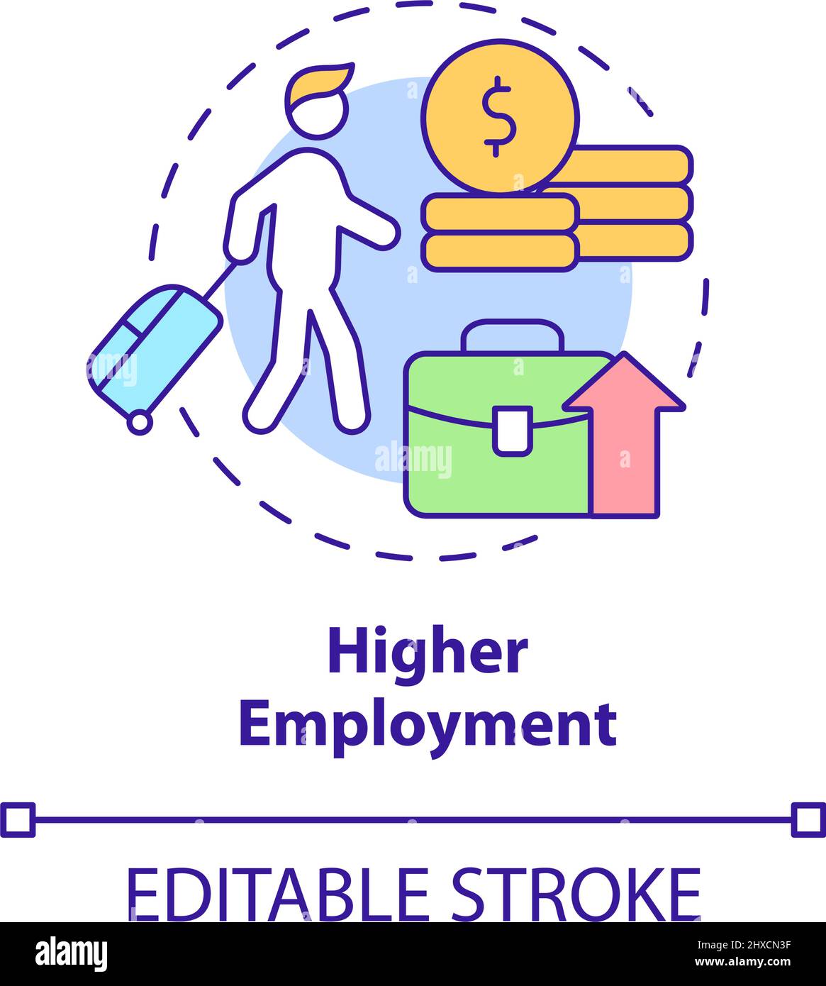 Employment pathway Stock Vector Images - Alamy