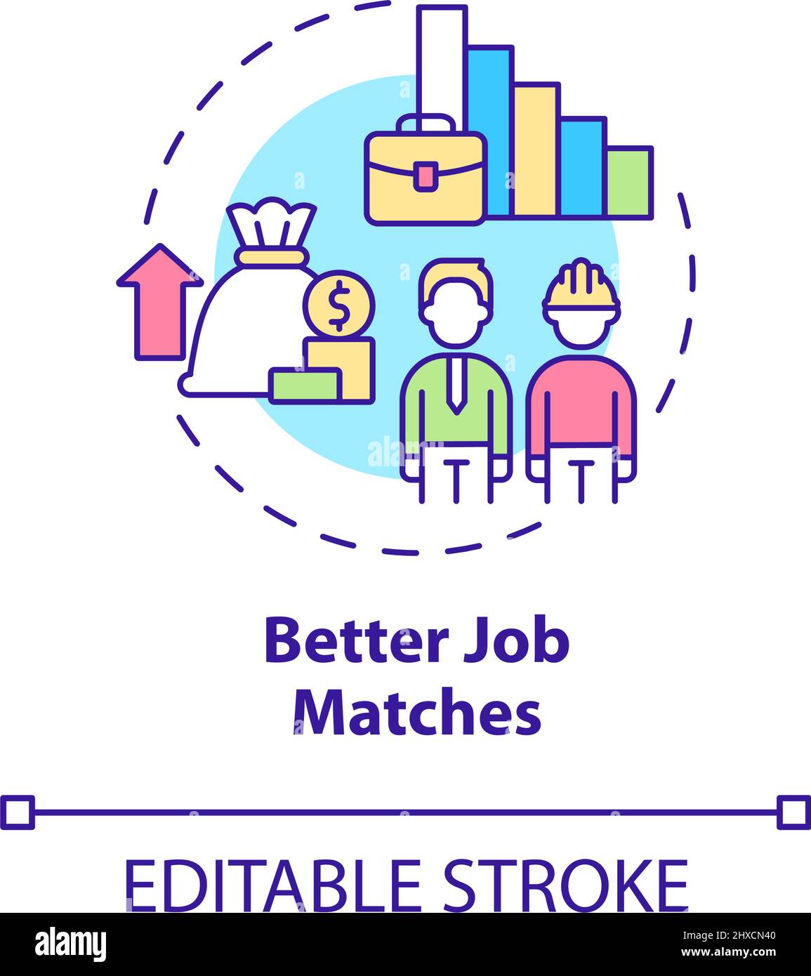 Employment pathway Stock Vector Images - Alamy