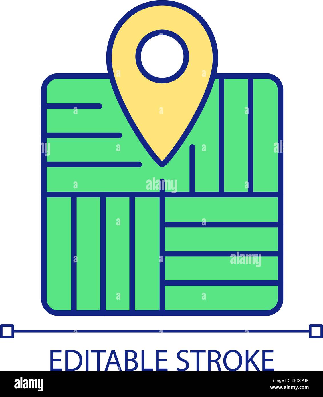 Aerial imaging of agricultural fields RGB color icon Stock Vector Image ...