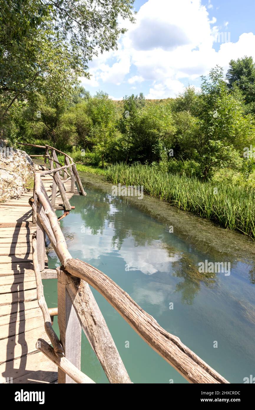 Iskar Panega Geopark along the Gold Panega River, Bulgaria Stock Photo ...