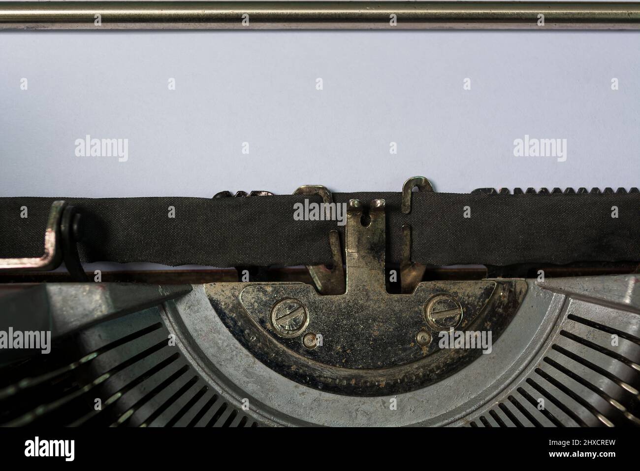 An old classic typewriter. Copy space. For text purpose. Background ...