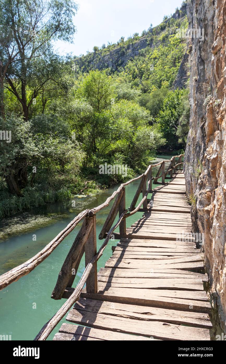 Iskar Panega Geopark along the Gold Panega River, Bulgaria Stock Photo ...